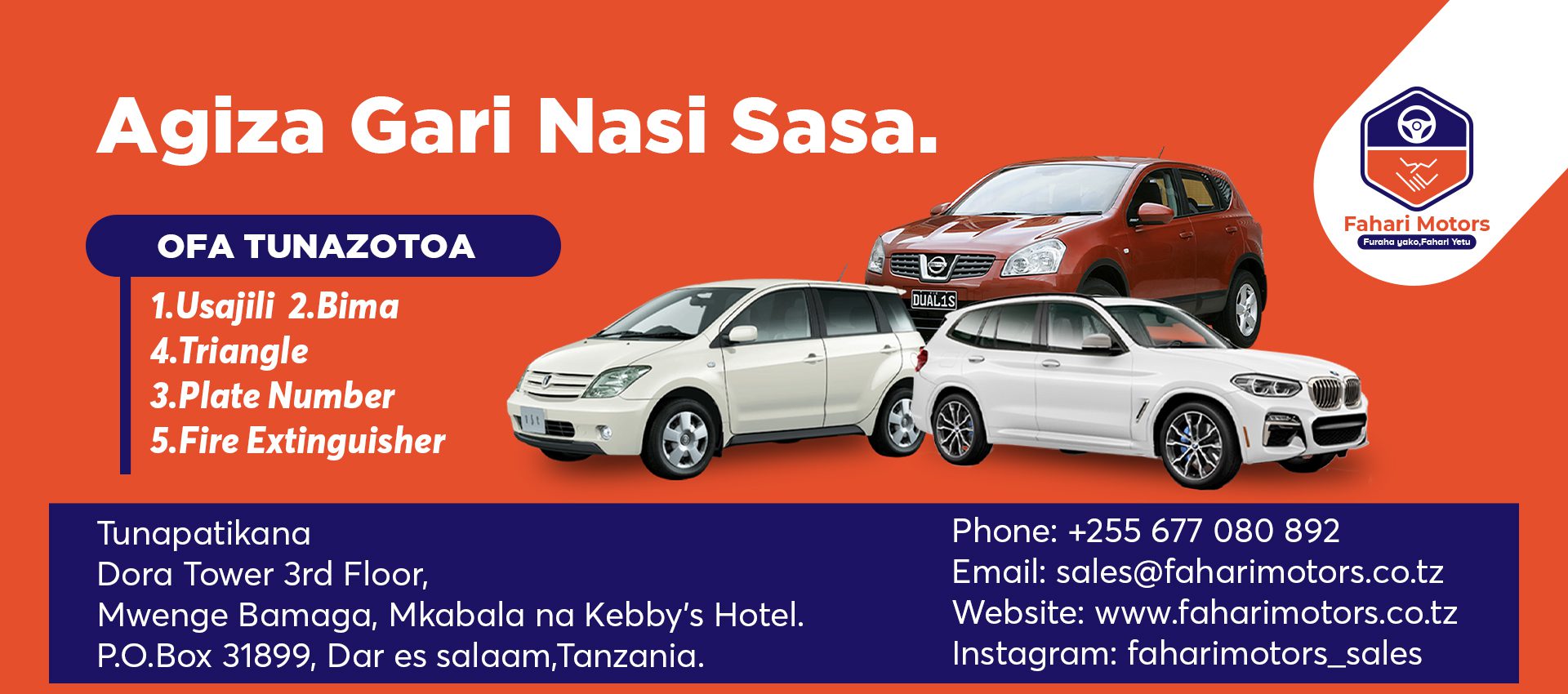 Fahari Motors – Furaha yako, Fahari yetu