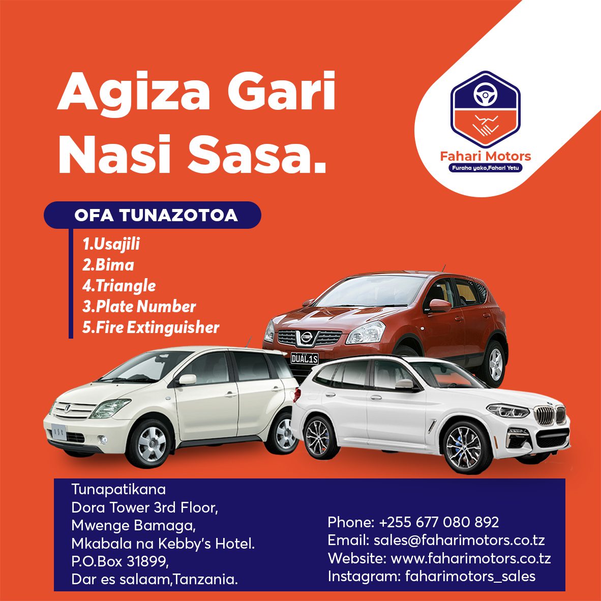 Fahari Motors – Furaha yako, Fahari yetu