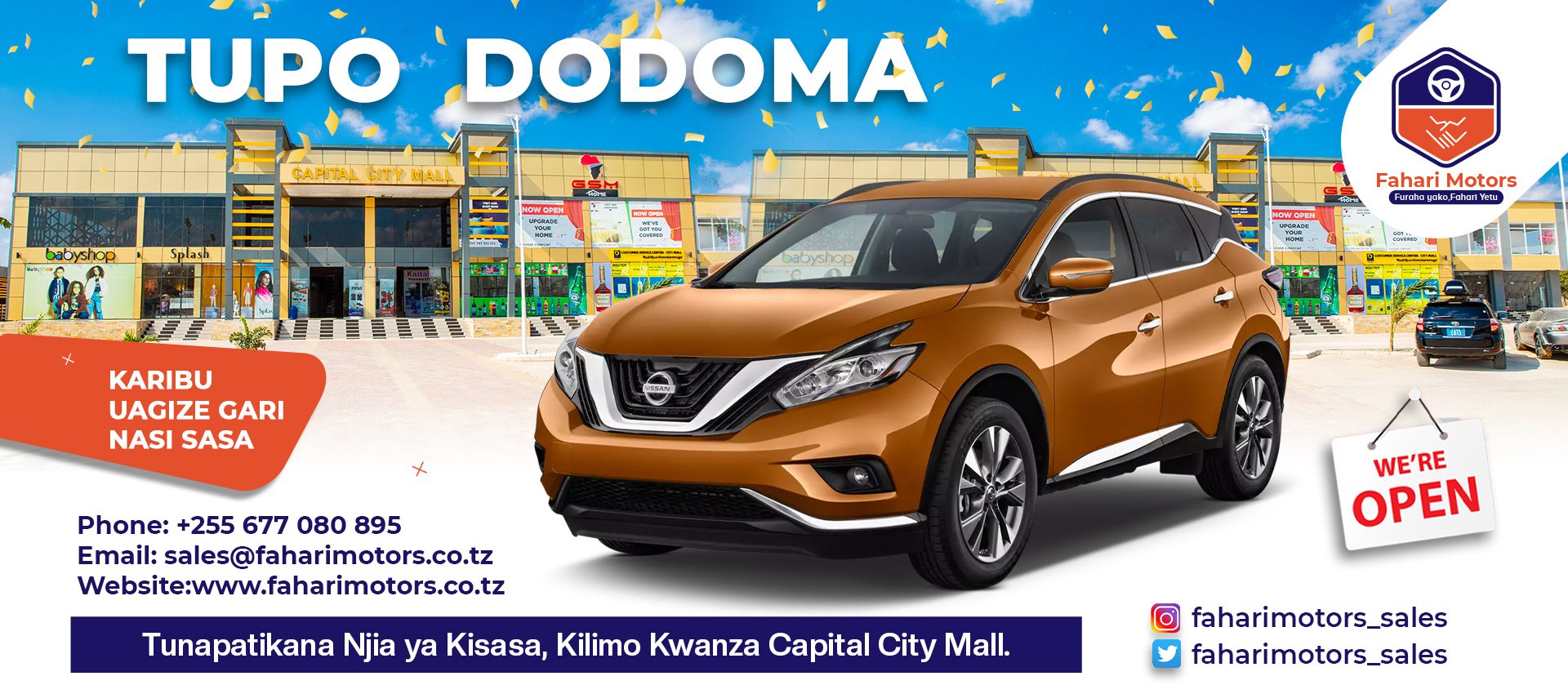 Fahari Motors – Furaha yako, Fahari yetu