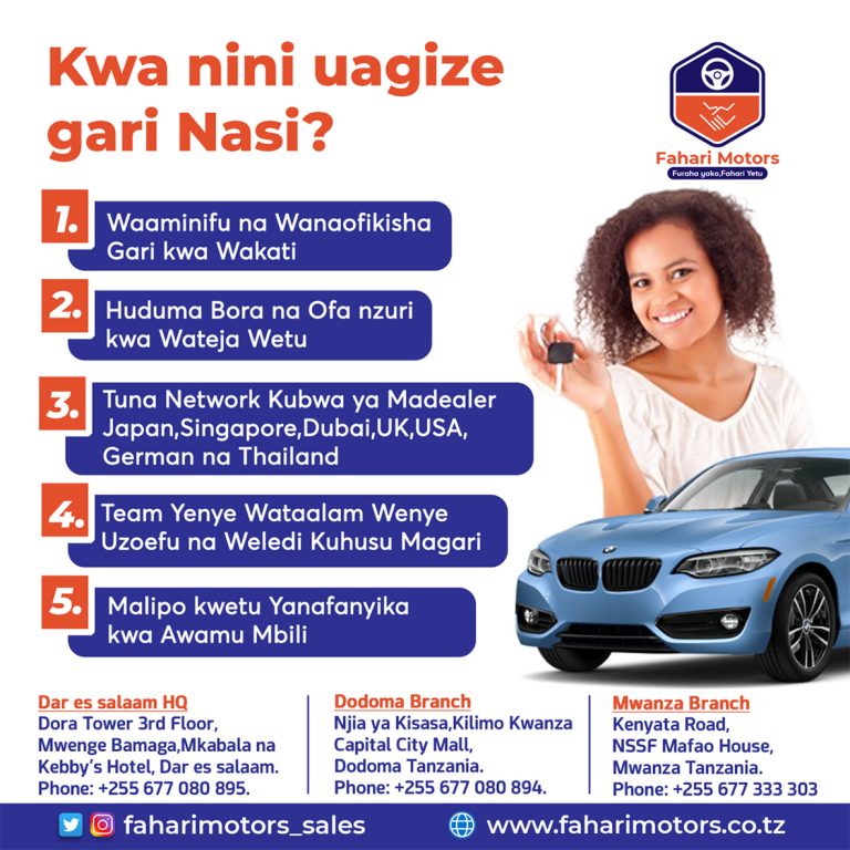 Fahari Motors – Furaha yako, Fahari yetu